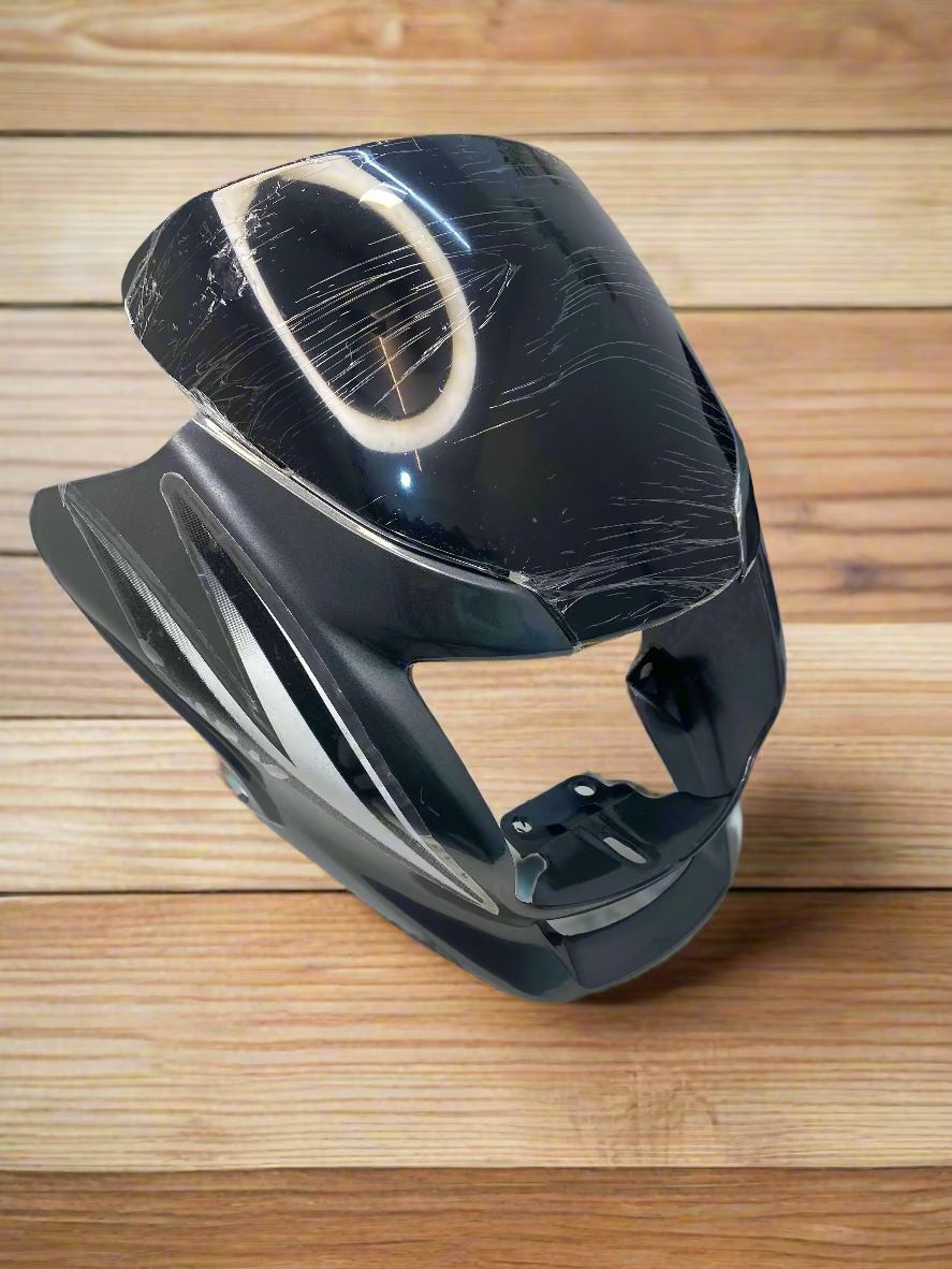 VISOR FOR SUPER SPLENDOR TYPE - 3 BS3 MODEL WITH WIND SHIELD GRAY WITH ...