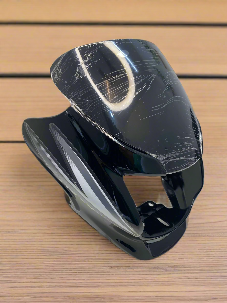 VISOR FOR SUPER SPLENDOR TYPE - 3 BS3 MODEL WITH WIND SHIELD BLACK WIT ...